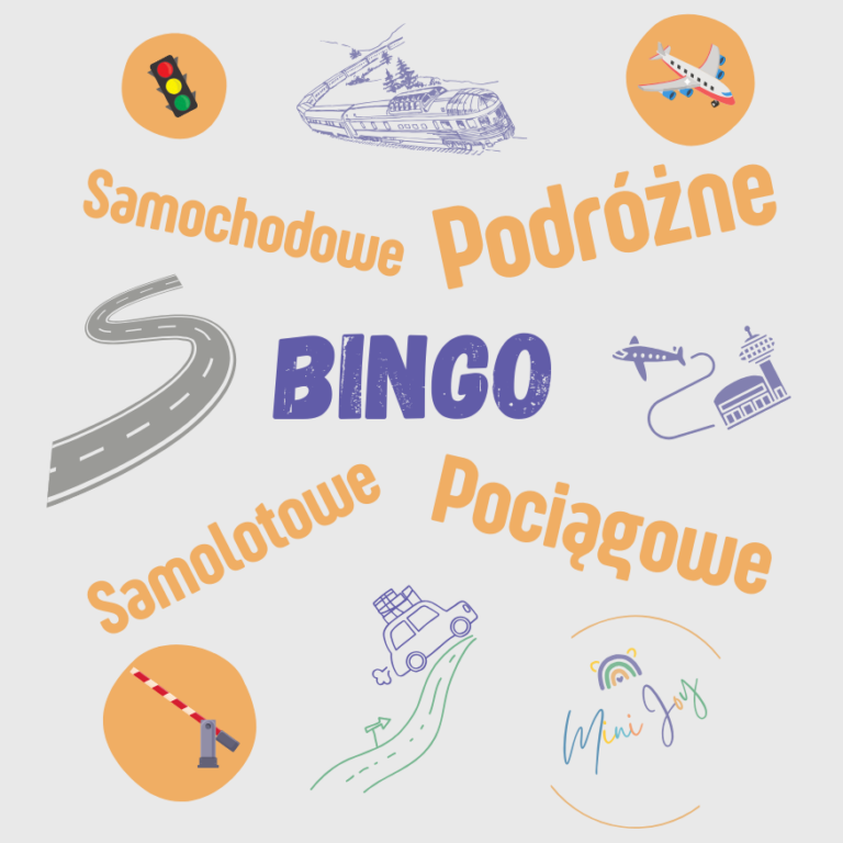 Podróżne BINGO - Do wydruku - Melonowe.pl